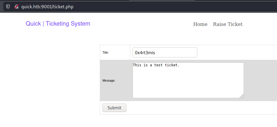 HackTheBox - Quick | 0x4rt3mis